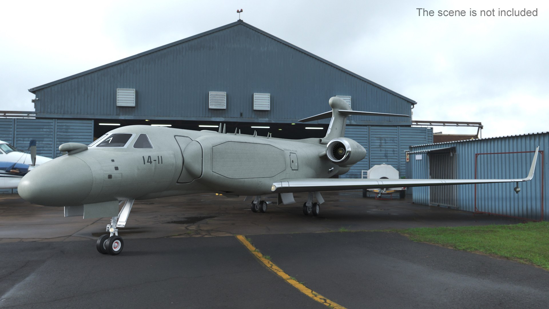 3D Model Airborne Early Warning Aircraft Simplified - TurboSquid 2324008