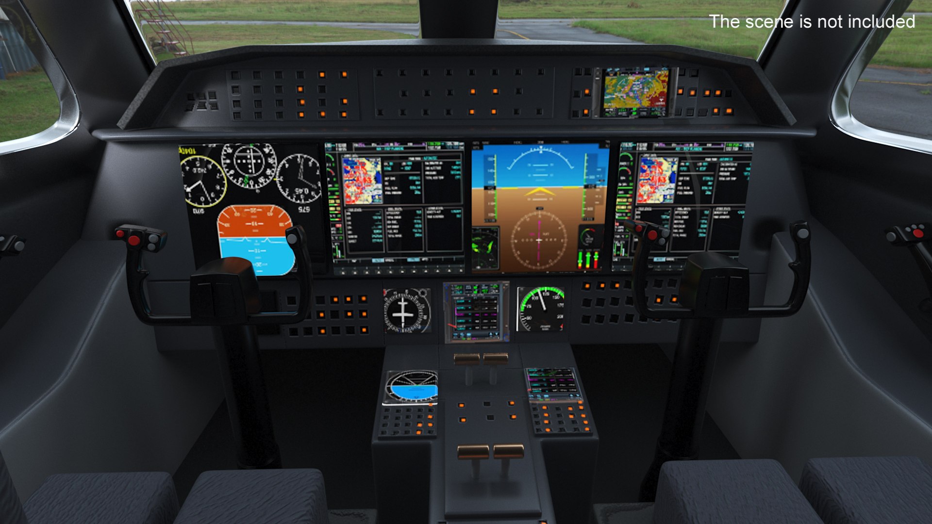 3D Model Airborne Early Warning Aircraft Simplified - TurboSquid 2324008