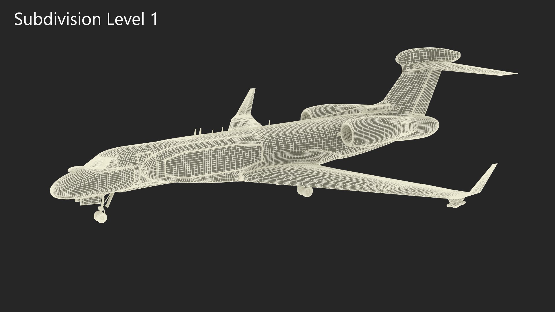 3D Model Airborne Early Warning Aircraft Simplified - TurboSquid 2324008