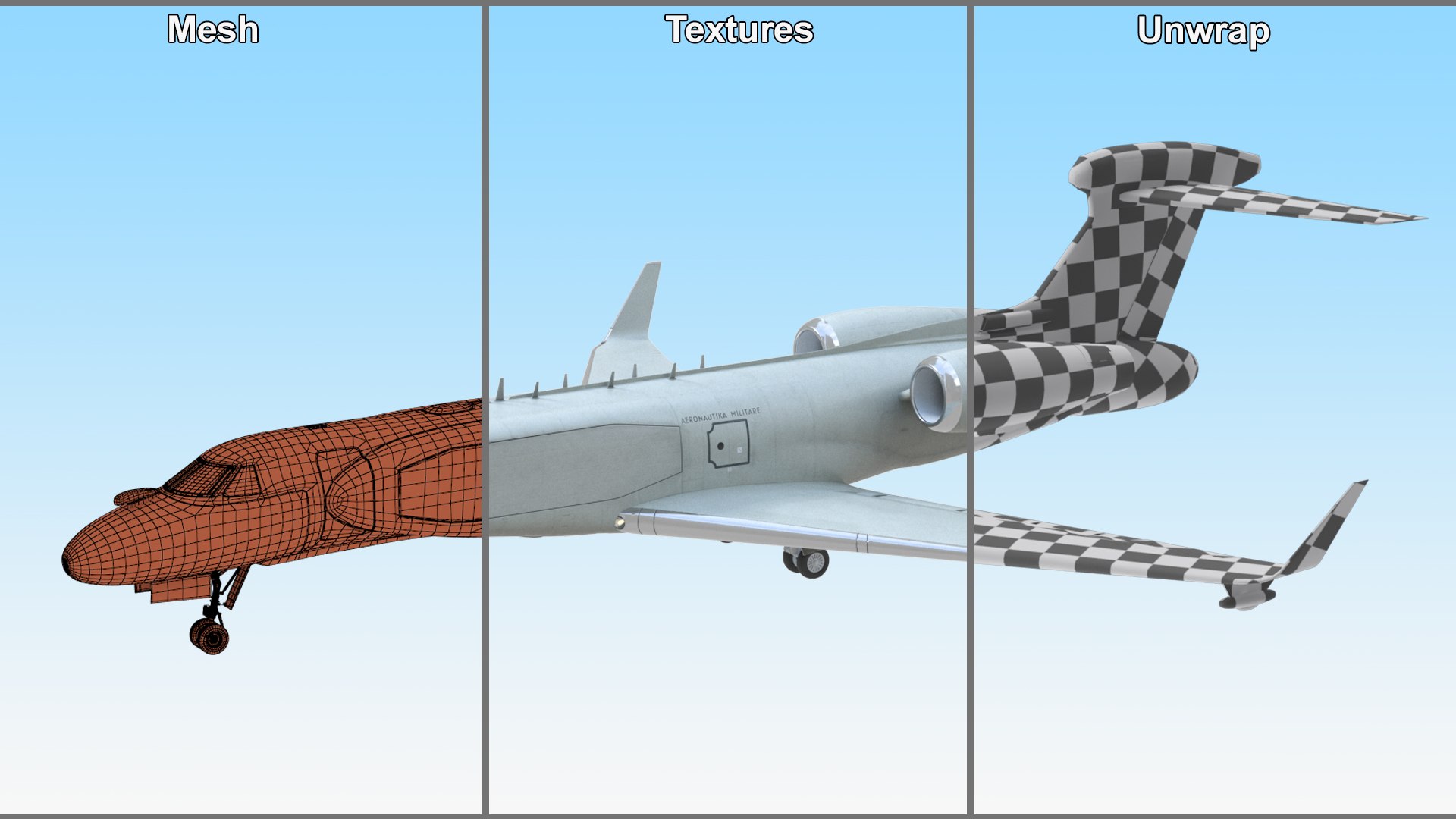 3D Model Airborne Early Warning Aircraft Simplified - TurboSquid 2324008