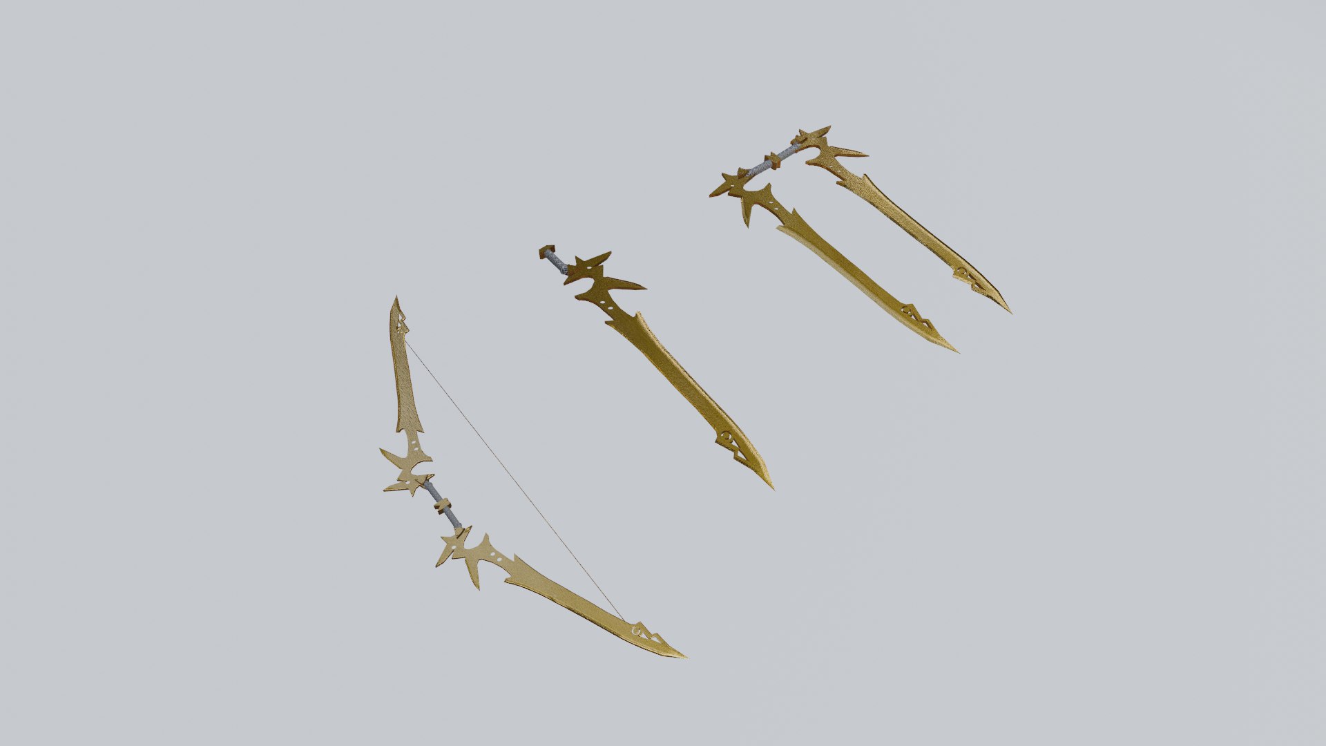 Sword Bow 3D model - TurboSquid 2074247