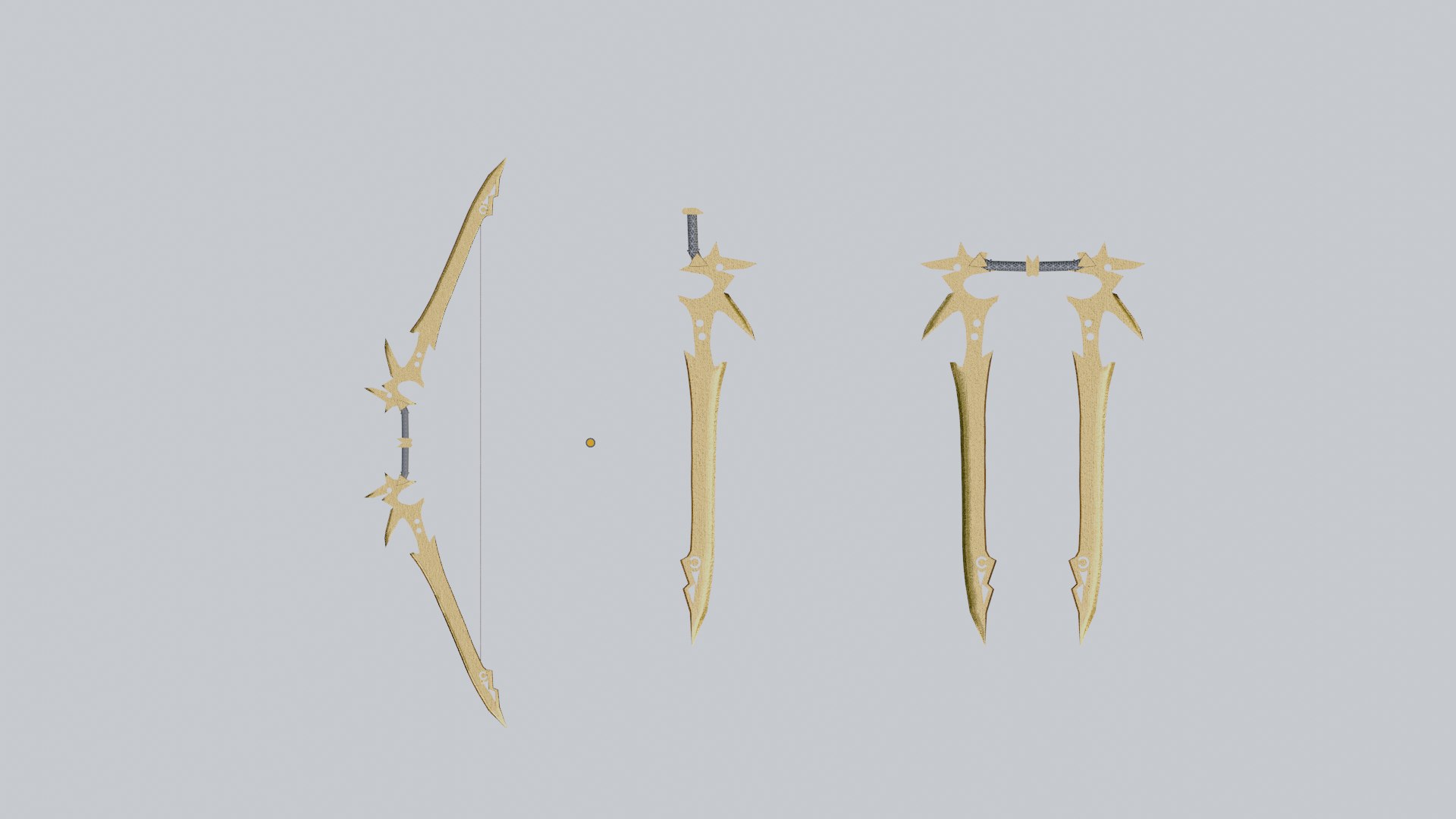 Sword Bow 3D model - TurboSquid 2074247