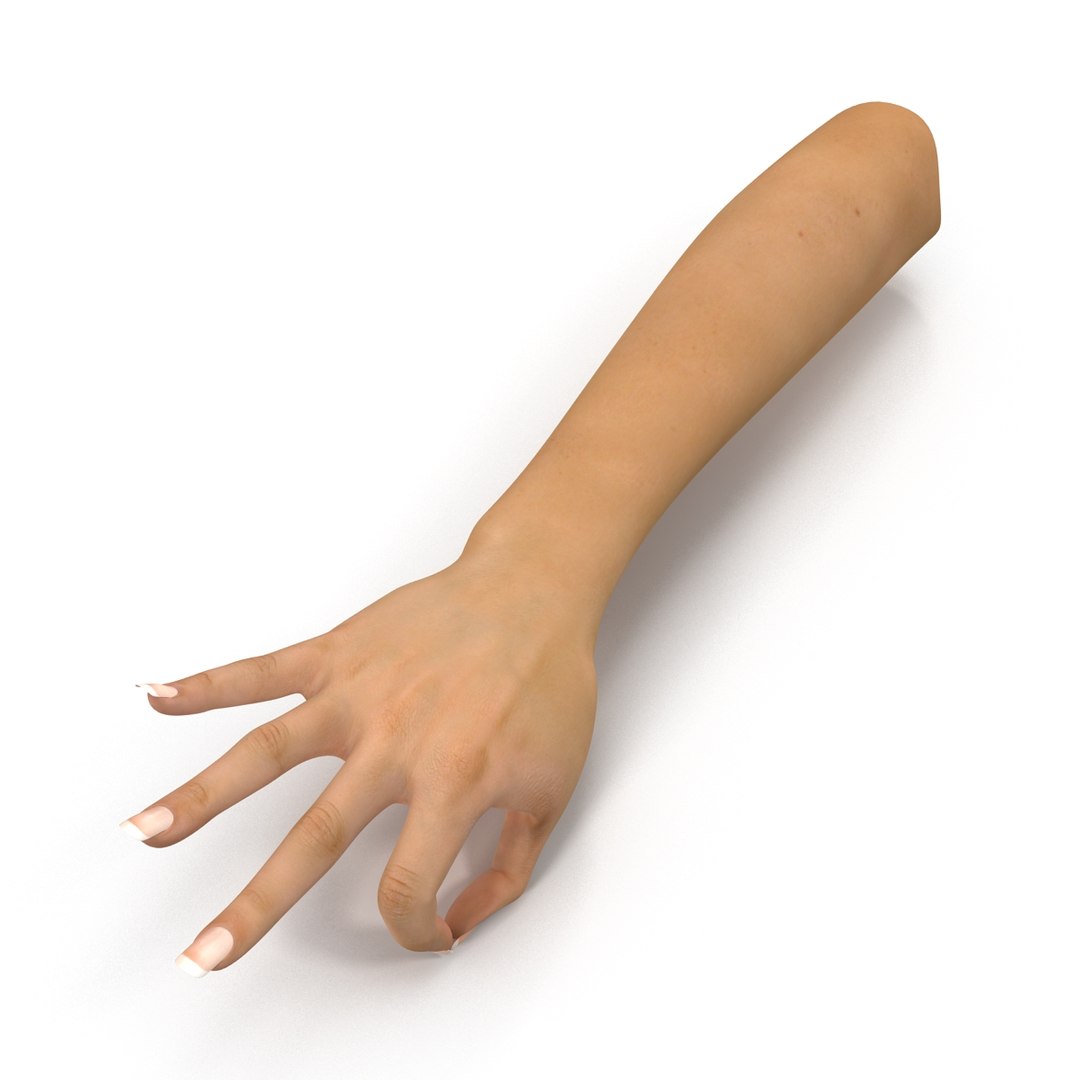 3d Female Hand Ok Sign