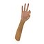 3d Female Hand Ok Sign
