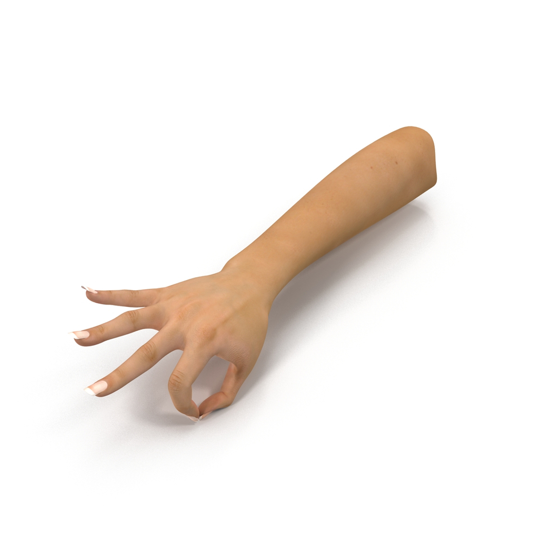 3d Female Hand Ok Sign