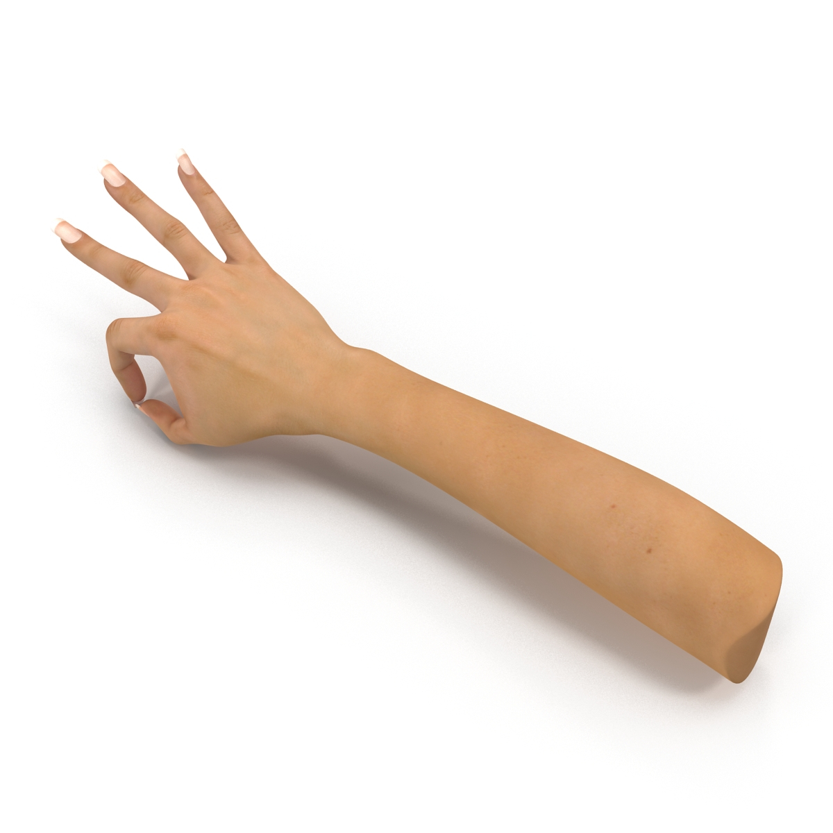 3d female hand ok sign