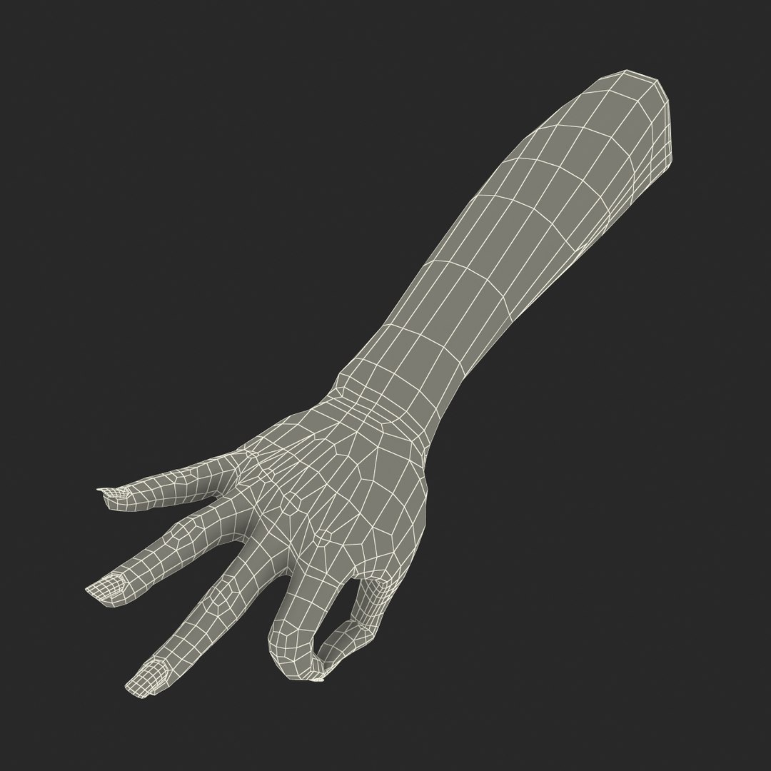 3d Female Hand Ok Sign