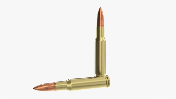 modelo 3d Bala de fusil de 51 mm - TurboSquid 1939878