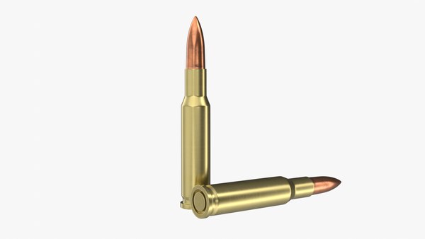 modelo 3d Bala de fusil de 51 mm - TurboSquid 1939878