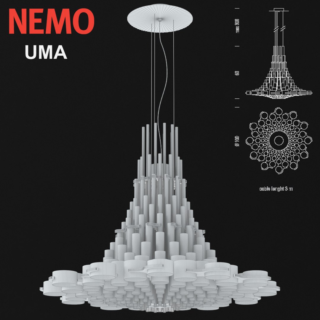 3D Nemo Uma Pendant Lamp - TurboSquid 1174736