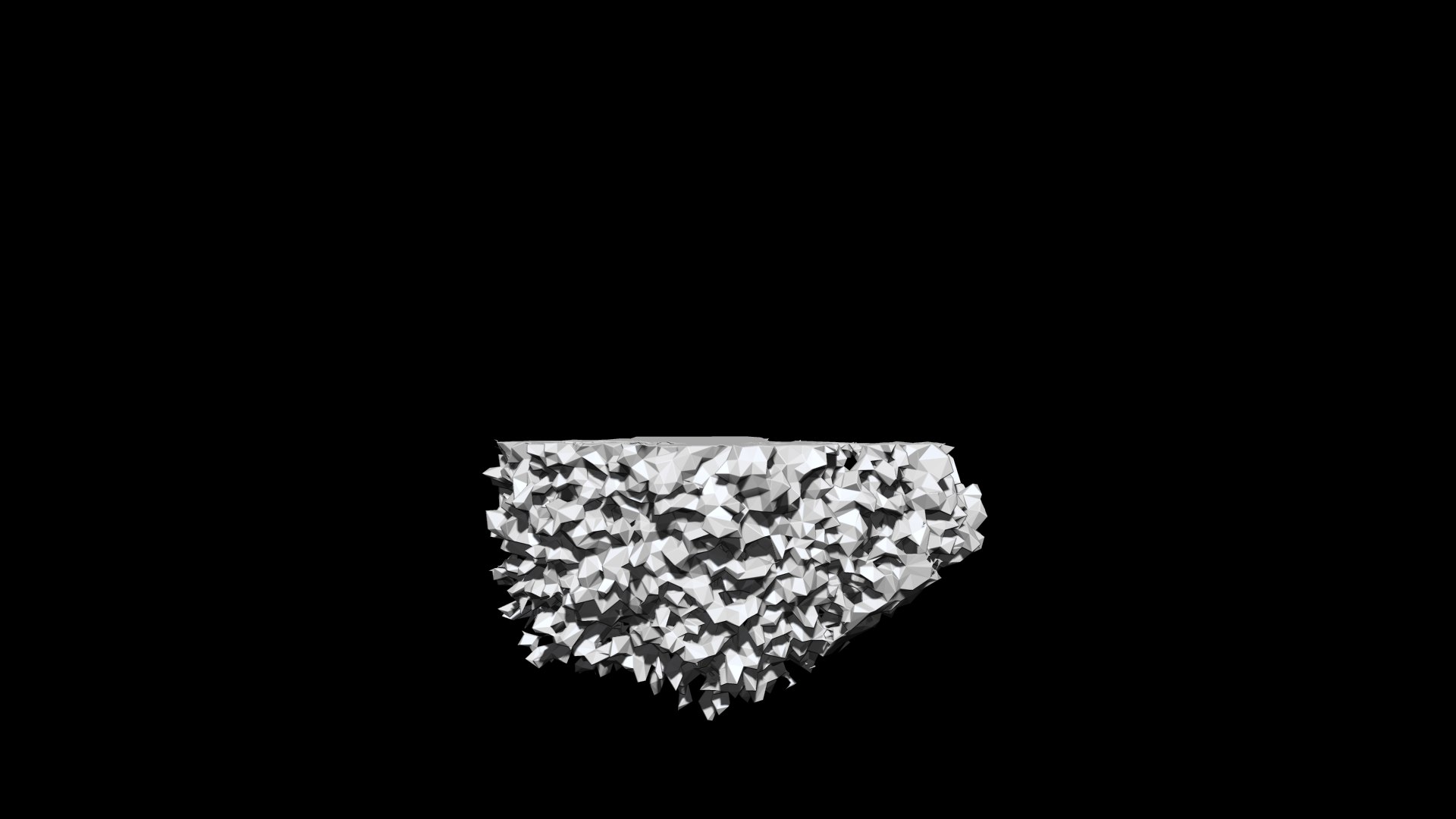 Broccoli Cut 3D CT Scan Model 6 Decimate 10percent 3D Model ...