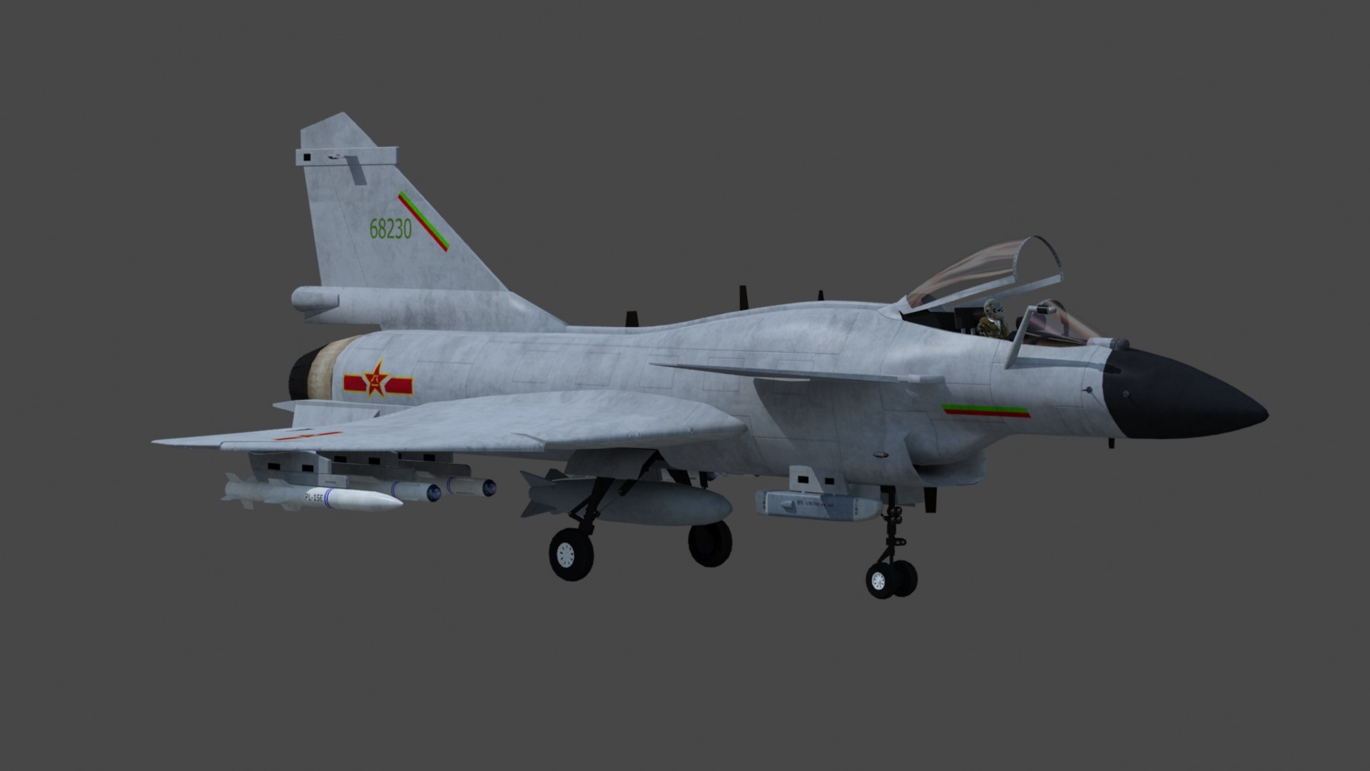 3D Model Vigorous Dragon J10C Jet Fighter - TurboSquid 1951959