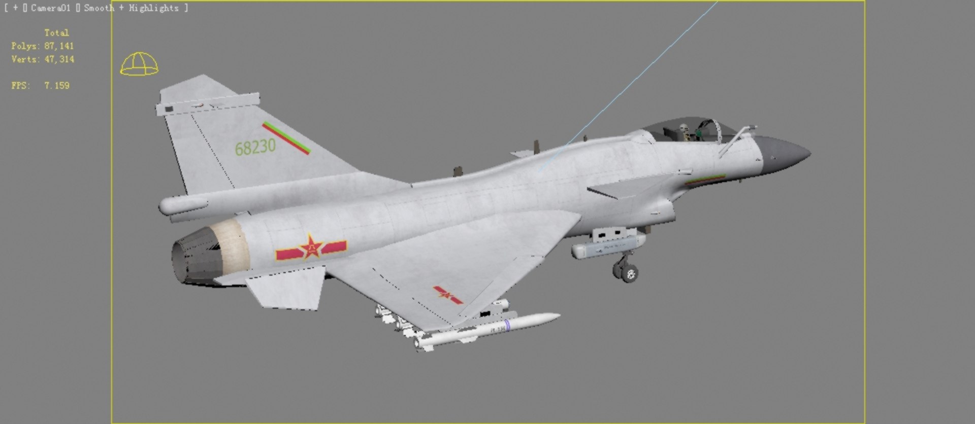 3D Model Vigorous Dragon J10C Jet Fighter - TurboSquid 1951959