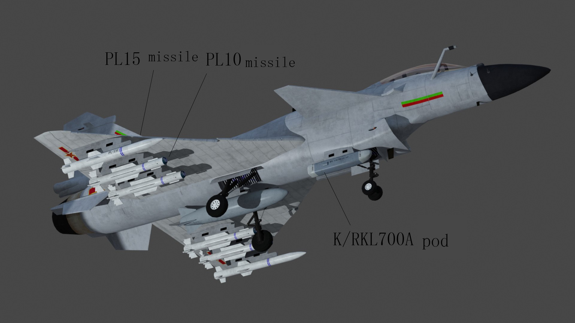 3D Model Vigorous Dragon J10C Jet Fighter - TurboSquid 1951959