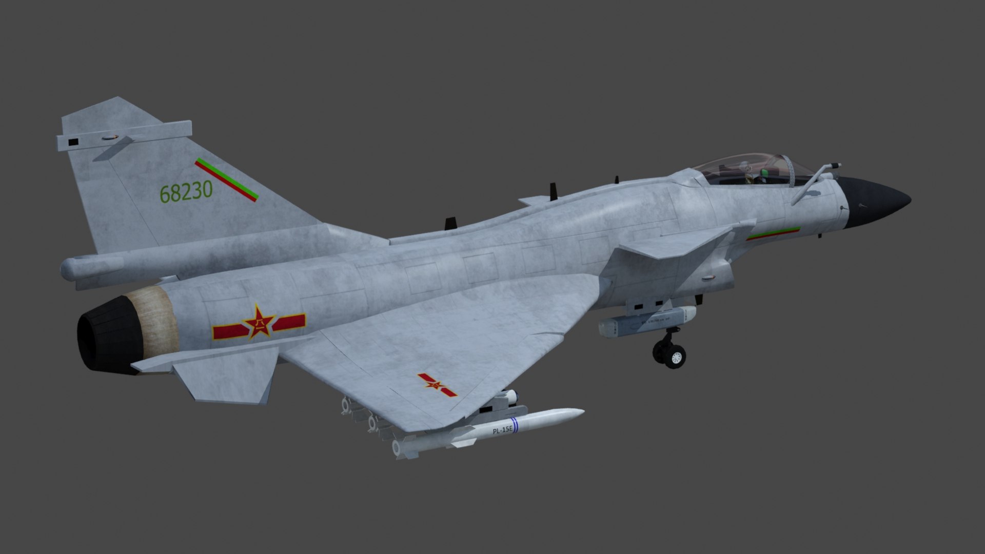 3D Model Vigorous Dragon J10C Jet Fighter - TurboSquid 1951959