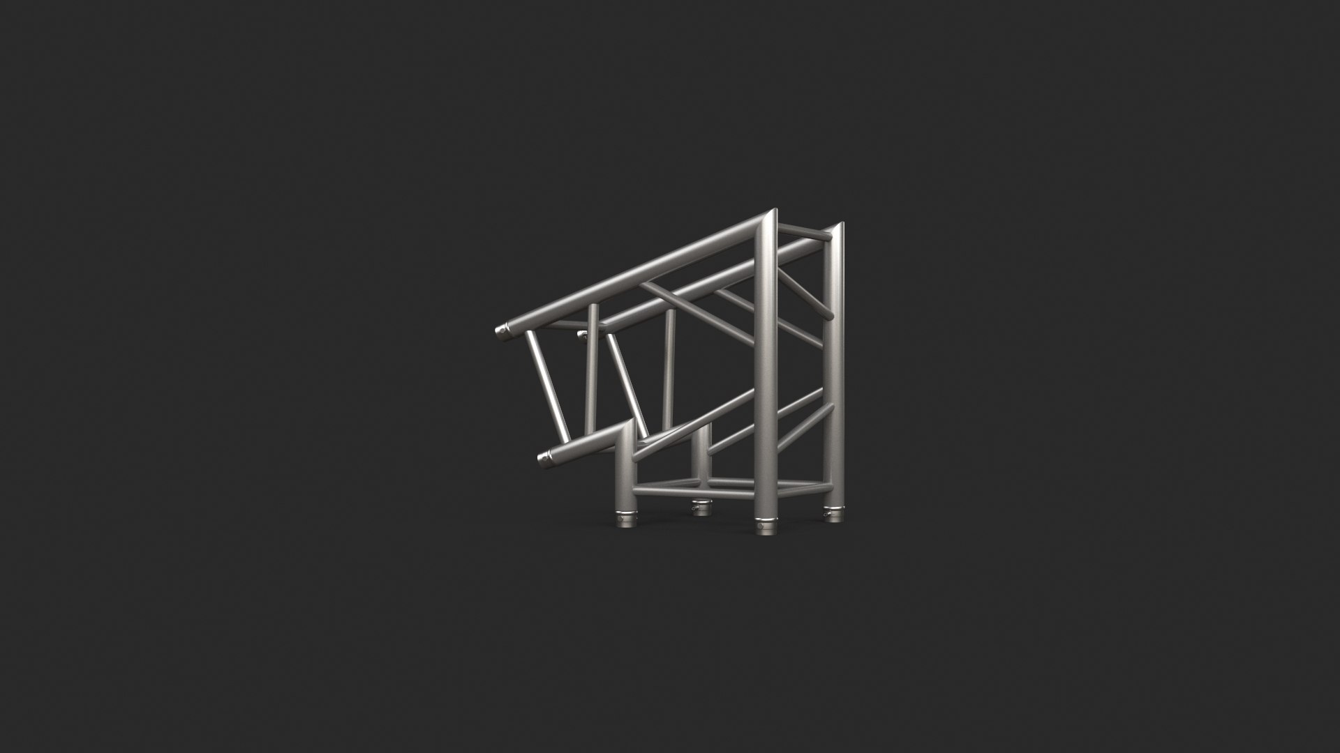 3D Model Square Truss Straight A 40D K2 - TurboSquid 2042013