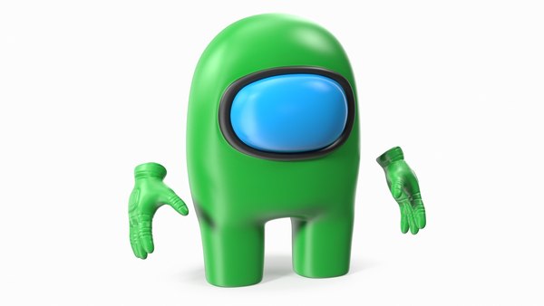 3D Among Us Character Green Rigged model - TurboSquid 2003826