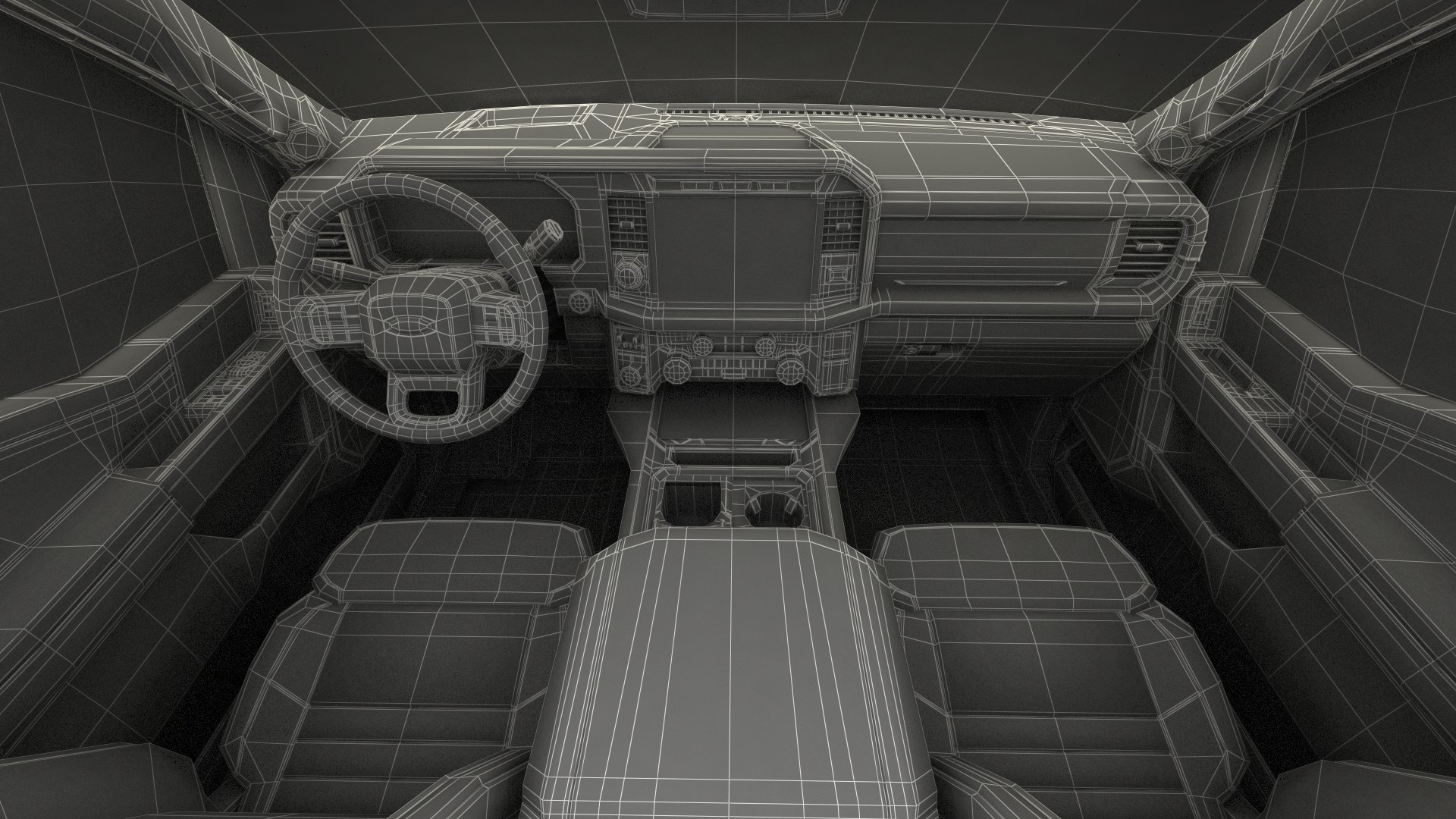 3D Ford Super Duty F550 Pickup Red Rigged - TurboSquid 2097573