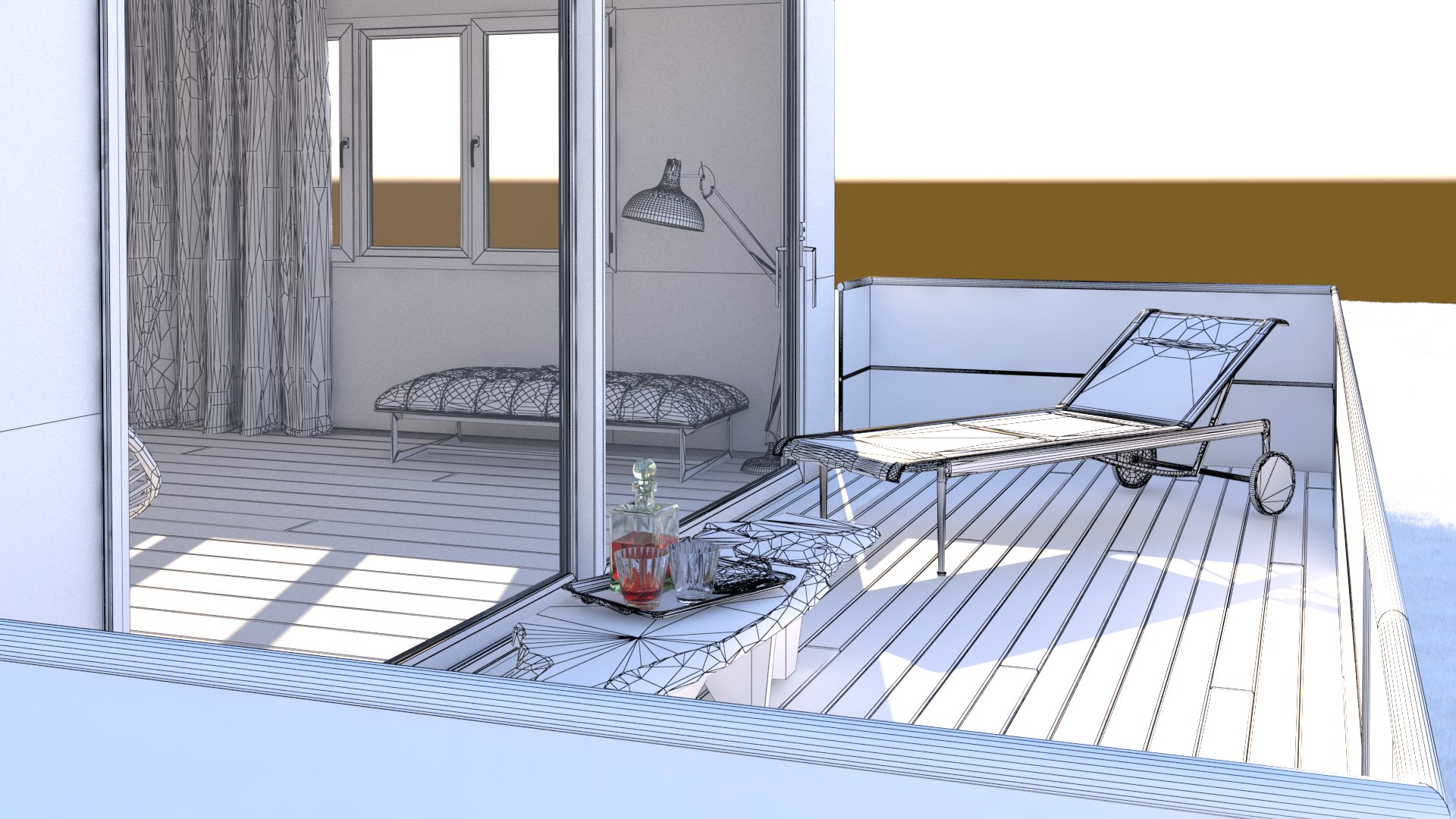 3D laos Varanda model - TurboSquid 2073183