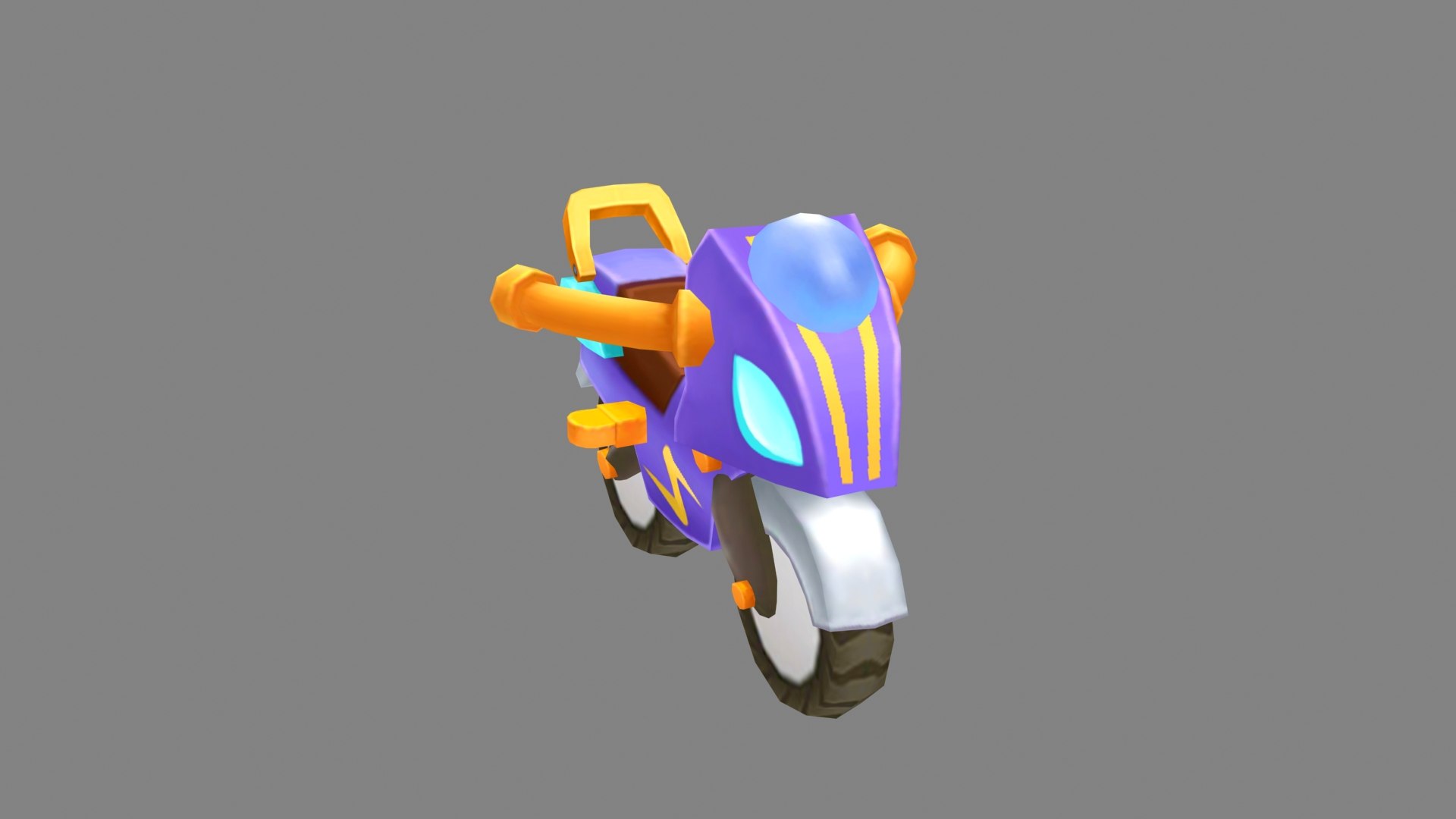 3D Cartoon motorcycle toy Low-poly 3D model - TurboSquid 2116545