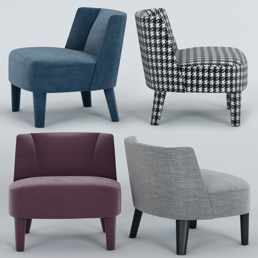 Armchairs Cecile Isabelle Meridiani 3D - TurboSquid 1408894