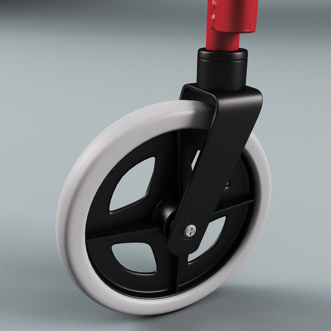 3d Model Folding 4 Wheel Walker