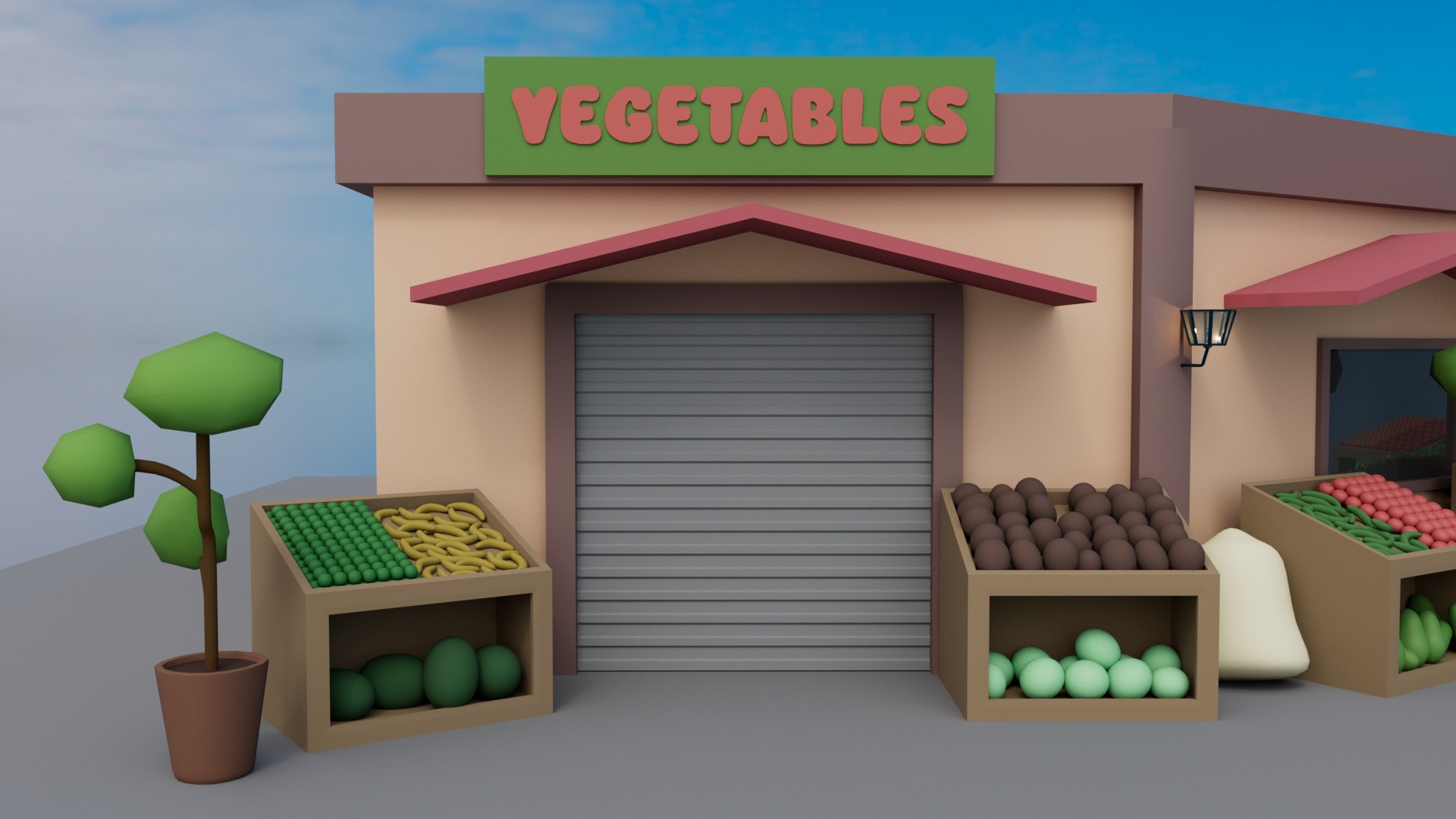 FRUIT AND VEGETABLE STORE Model - TurboSquid 2224916