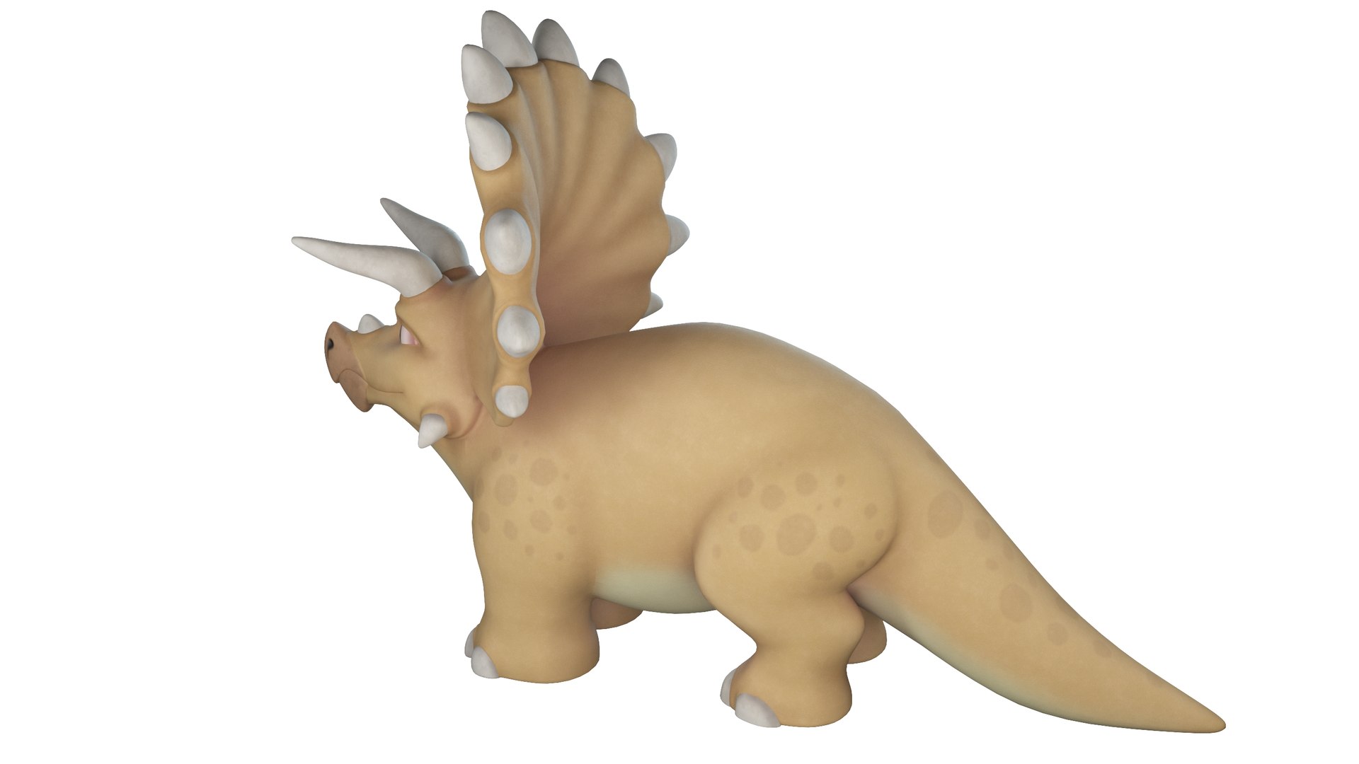 Cartoon Dinosaur Triceraptor Model - TurboSquid 2022244