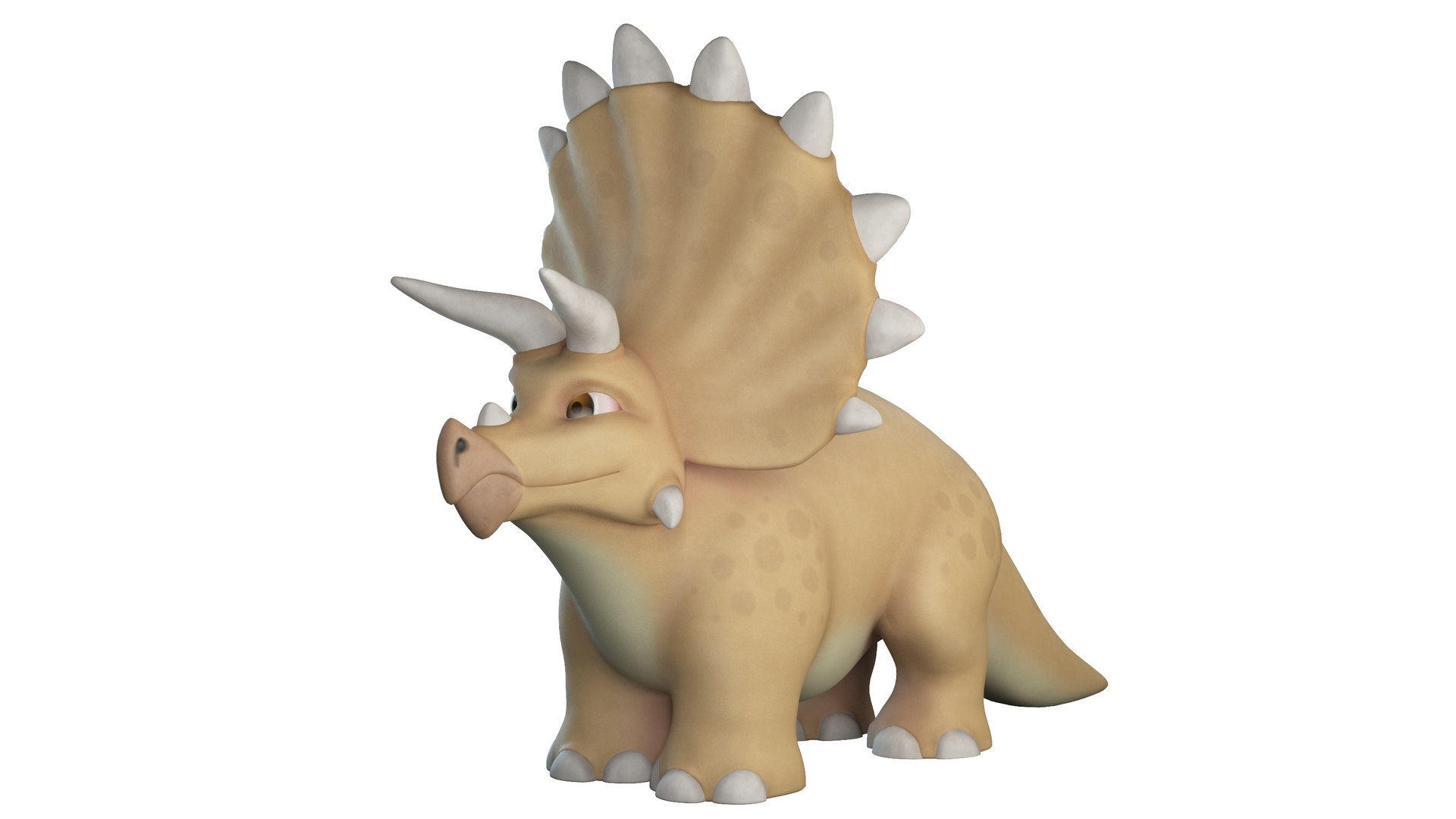 Cartoon Dinosaur Triceraptor Model - TurboSquid 2022244