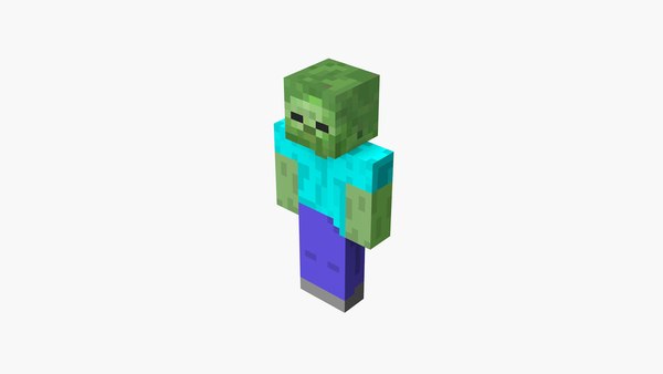 Zumbi Minecraft Modelo 3D - TurboSquid 1843204