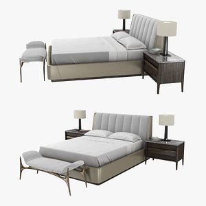3D holly hunt bedroom furniture model - TurboSquid 1318192
