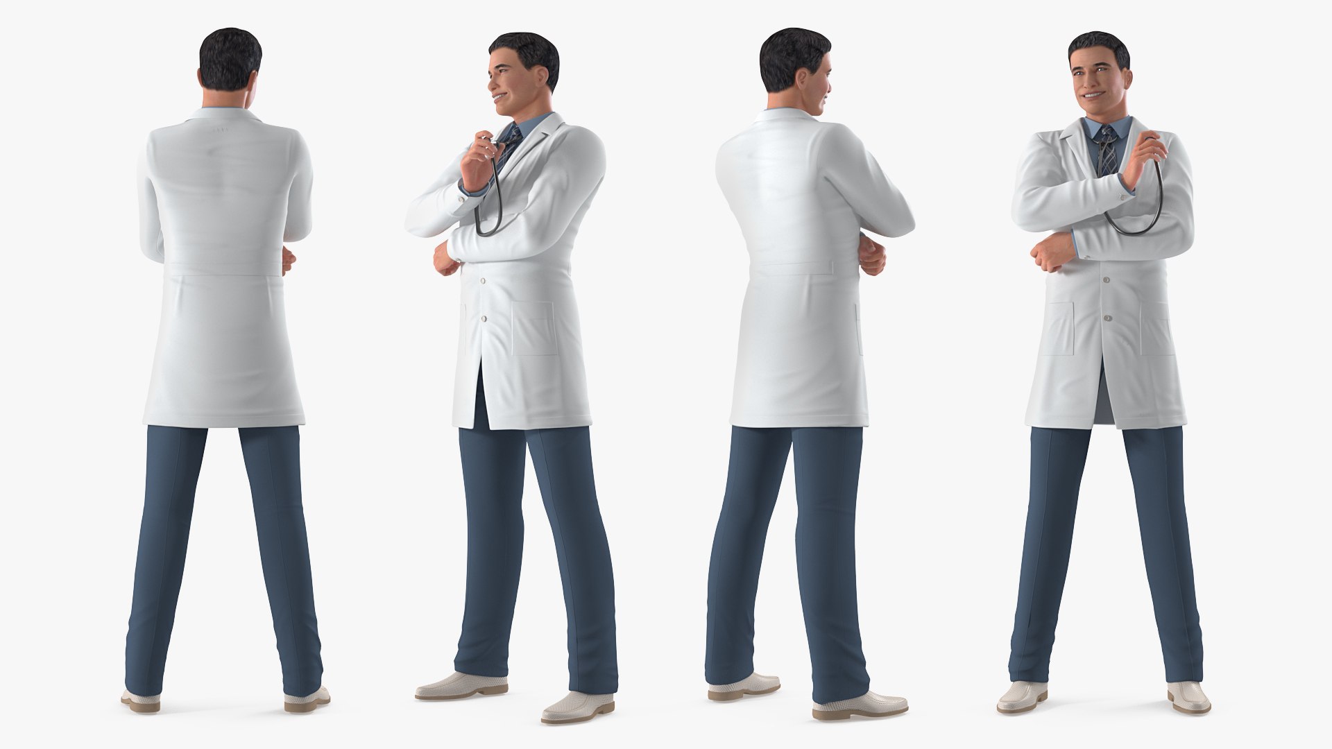 Male doctor rigged model - TurboSquid 1533146