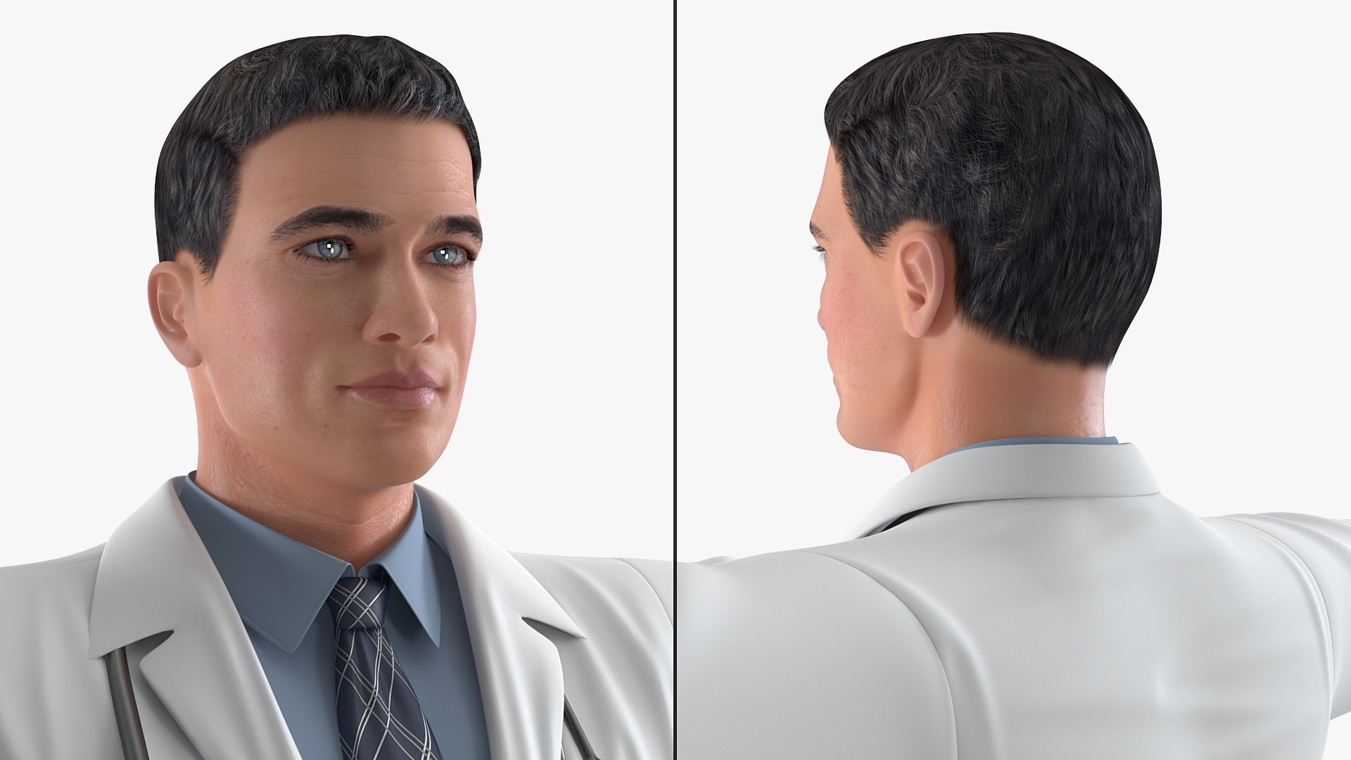 Male doctor rigged model - TurboSquid 1533146