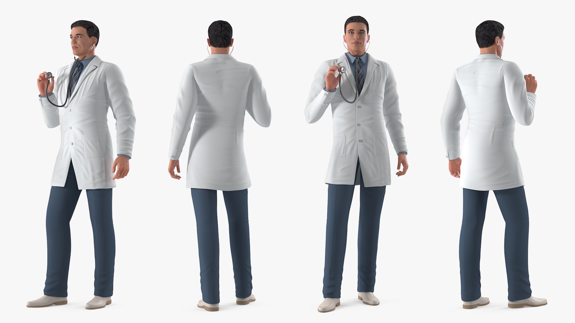 Male doctor rigged model - TurboSquid 1533146