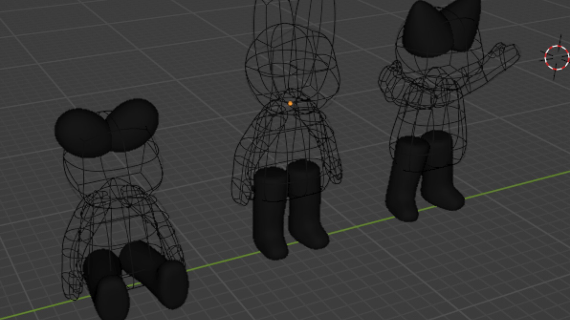 3D Cute Bear Cat Bunny Rigged Blender Raw vAlpha model - TurboSquid 2179813
