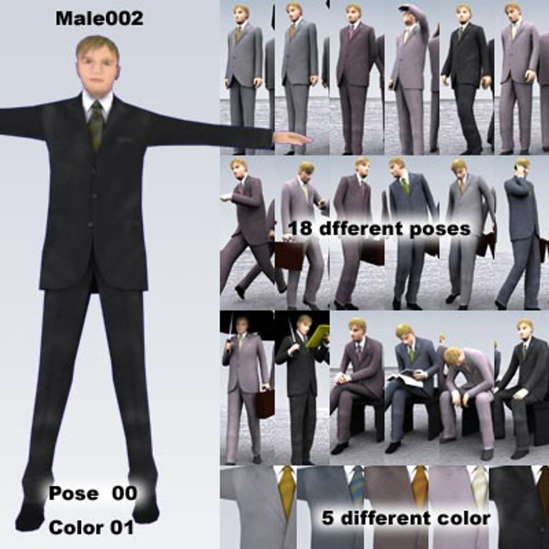 3d Model Male Man People