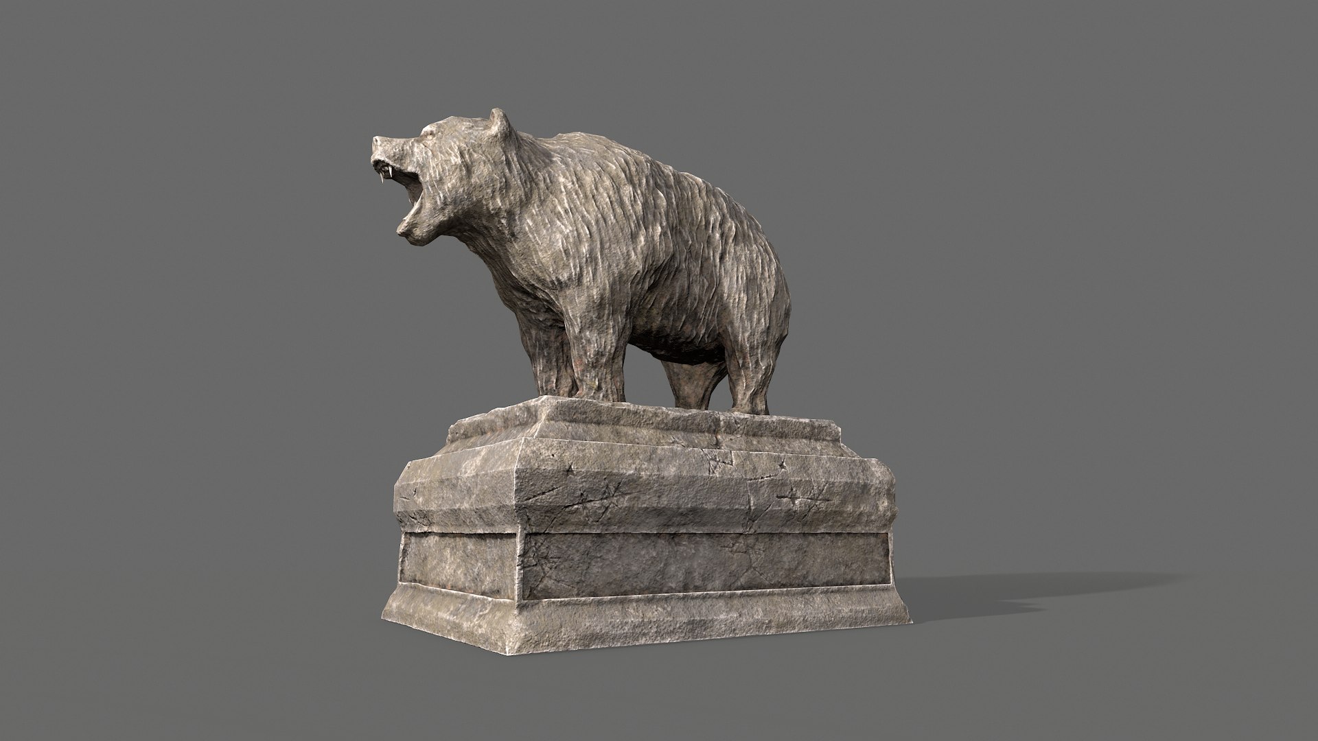 3D Bear Statue - TurboSquid 1764228