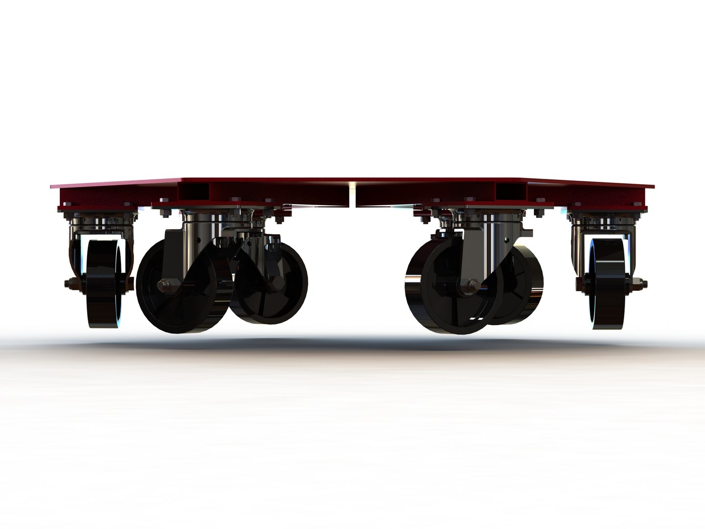 3D Model Hex Platform Trolley Base Only - TurboSquid 2167022