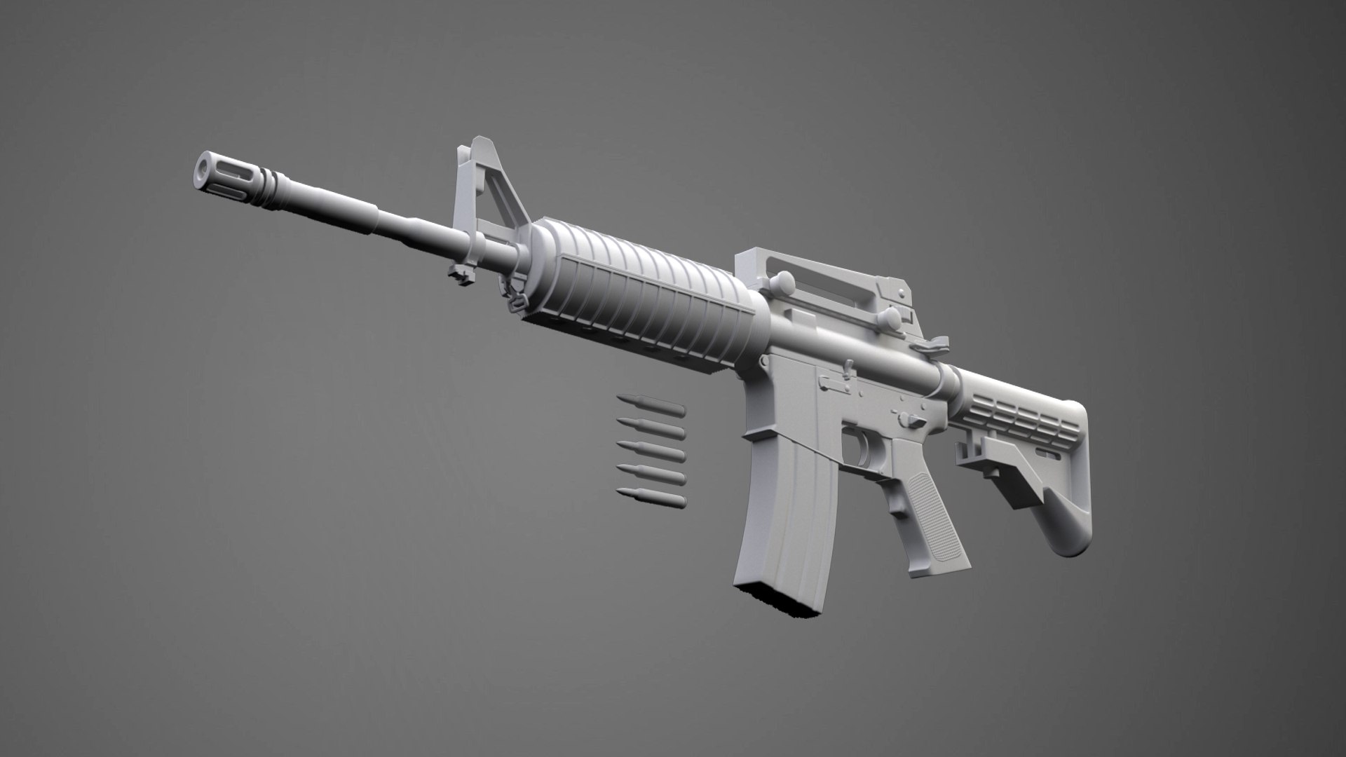 Gun M Model - TurboSquid 1352457