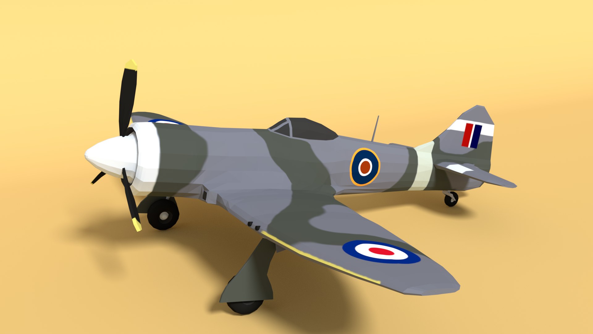 3D model hawker tempest airplane - TurboSquid 1461213