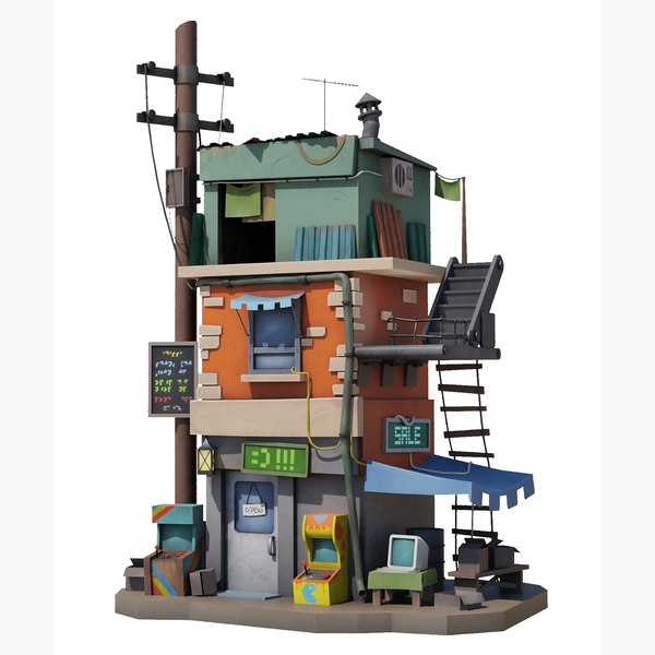 3D Handpainted stylized house - TurboSquid 2024281