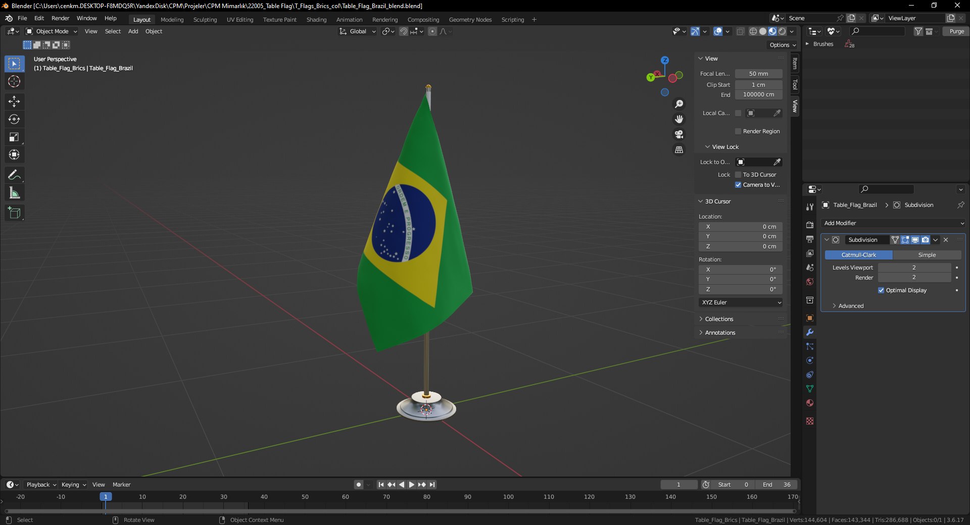BRICS Countries Table Flags 3D Model - TurboSquid 2299127