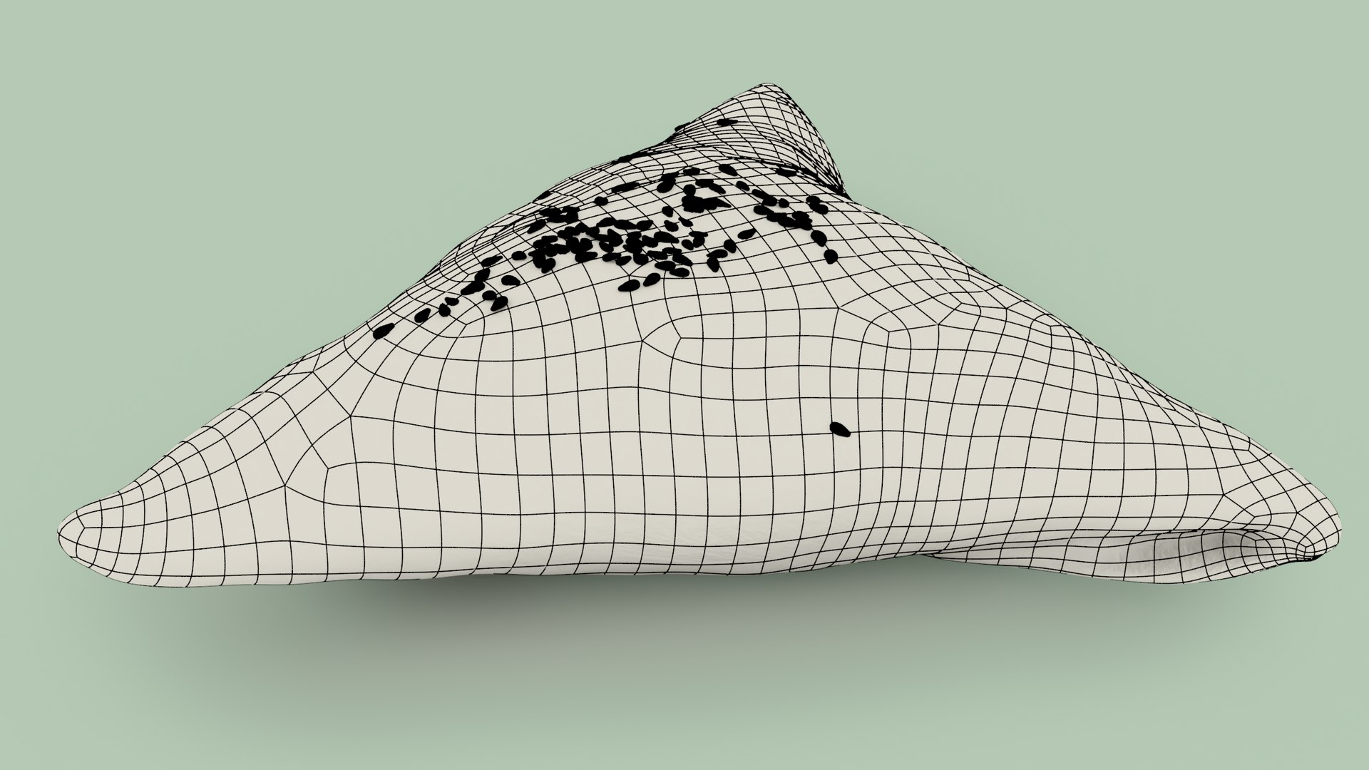 3D Samsa With Semame Model - TurboSquid 2252452