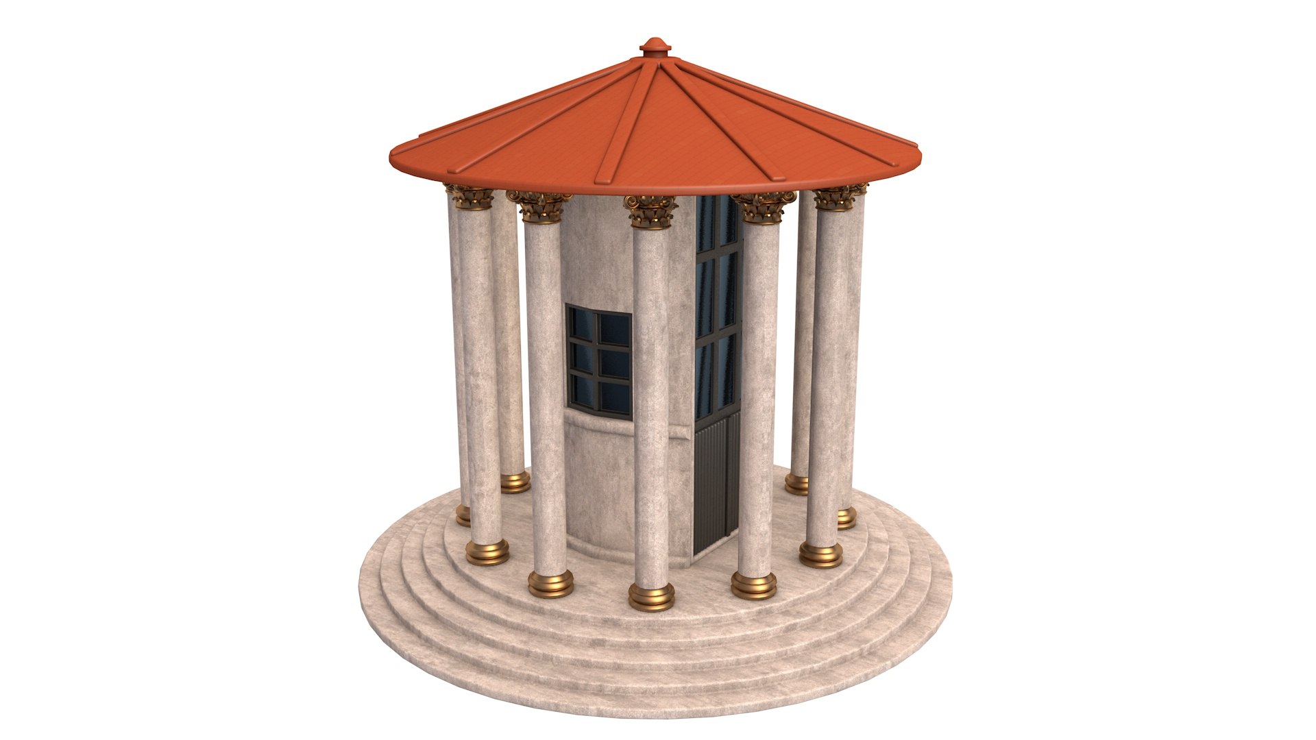 3D Temple Of Hercules Victor Model - TurboSquid 1986094