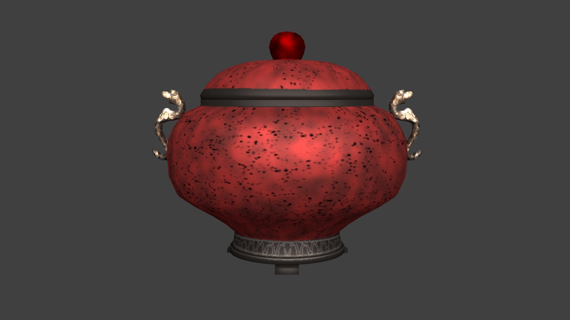 Chinese Pot 3d Obj