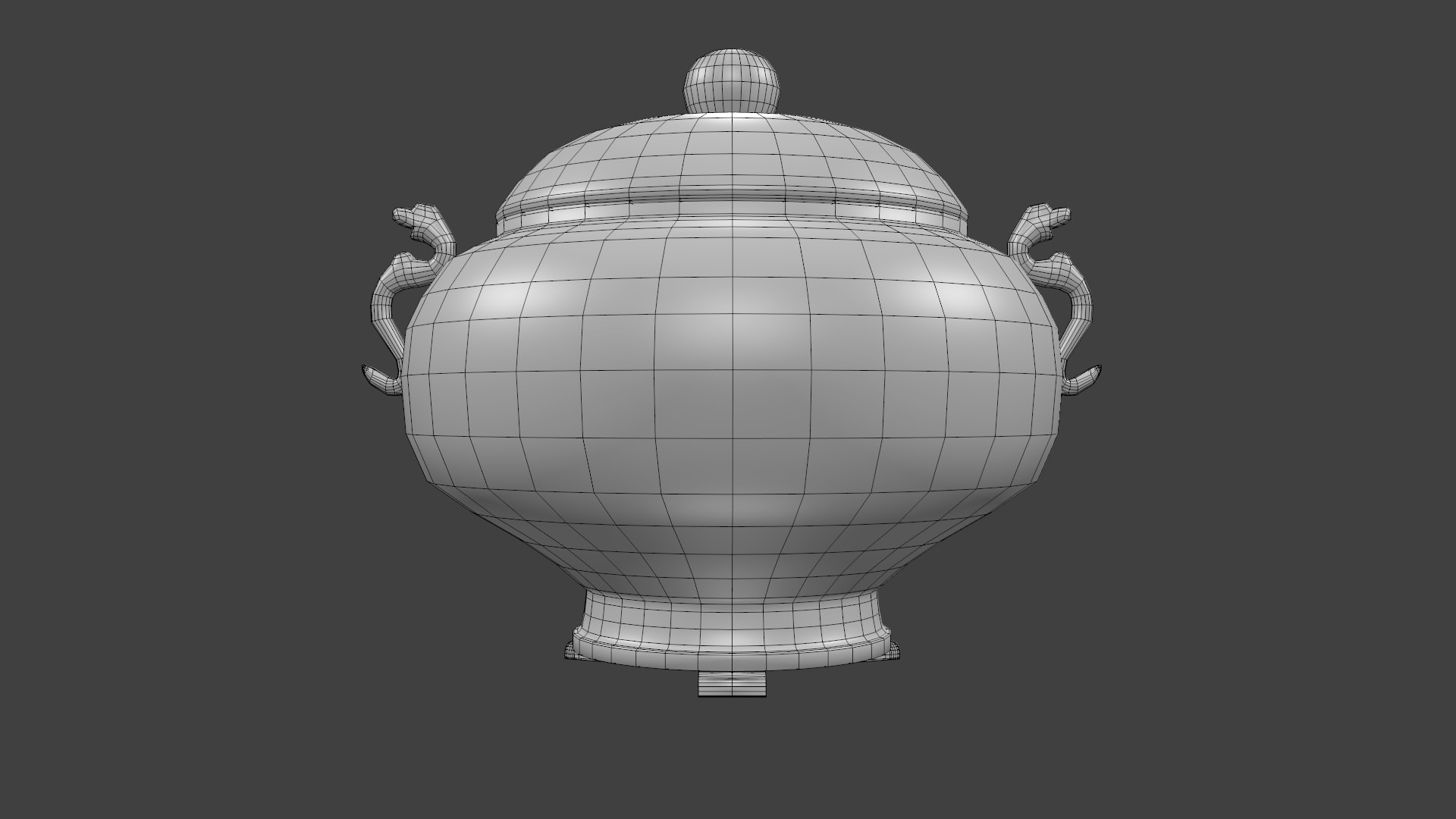 Chinese Pot 3d Obj