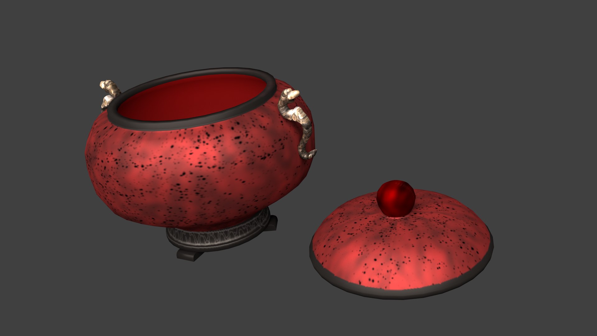 Chinese Pot 3d Obj