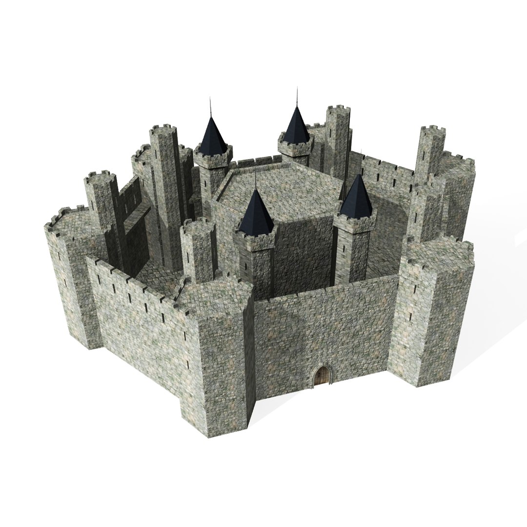 3d Medieval Castle Model