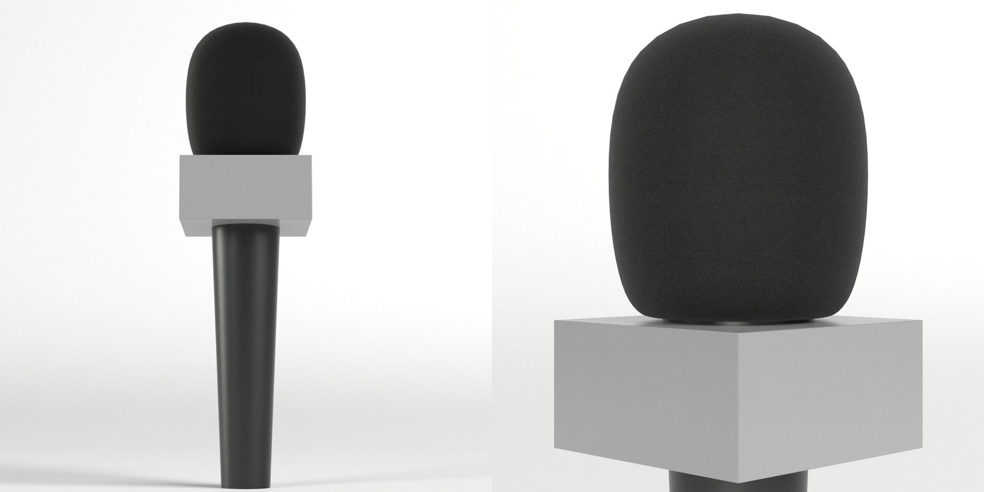 News Microphone 2 3D Model - TurboSquid 1505687