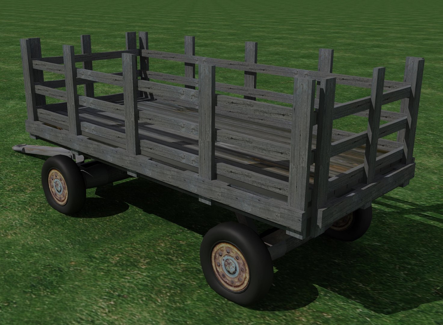 hay wagon 3d model